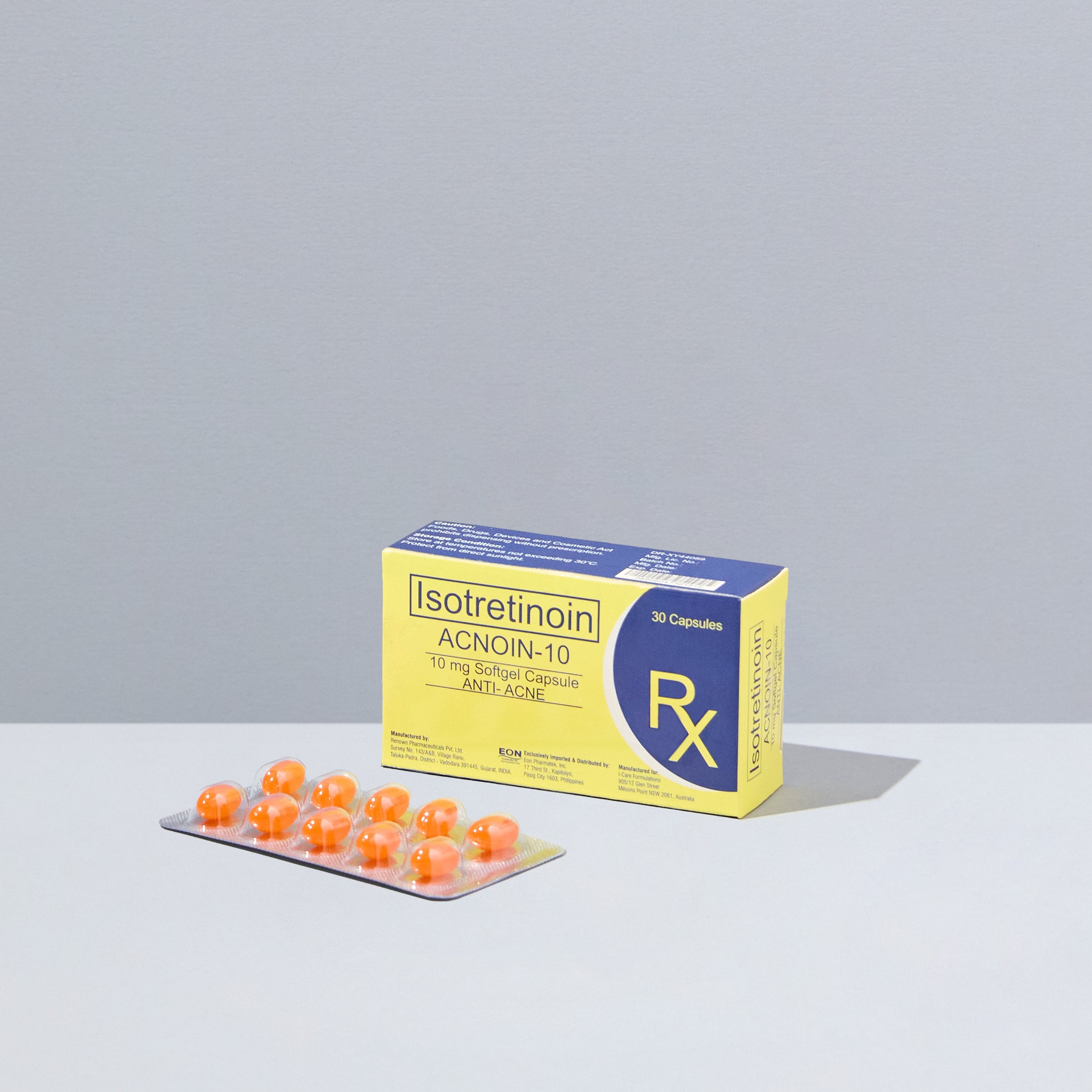 [Rx] ACNOIN Isotretinoin 10mg (Box of 30s) – DMD Skin Sciences